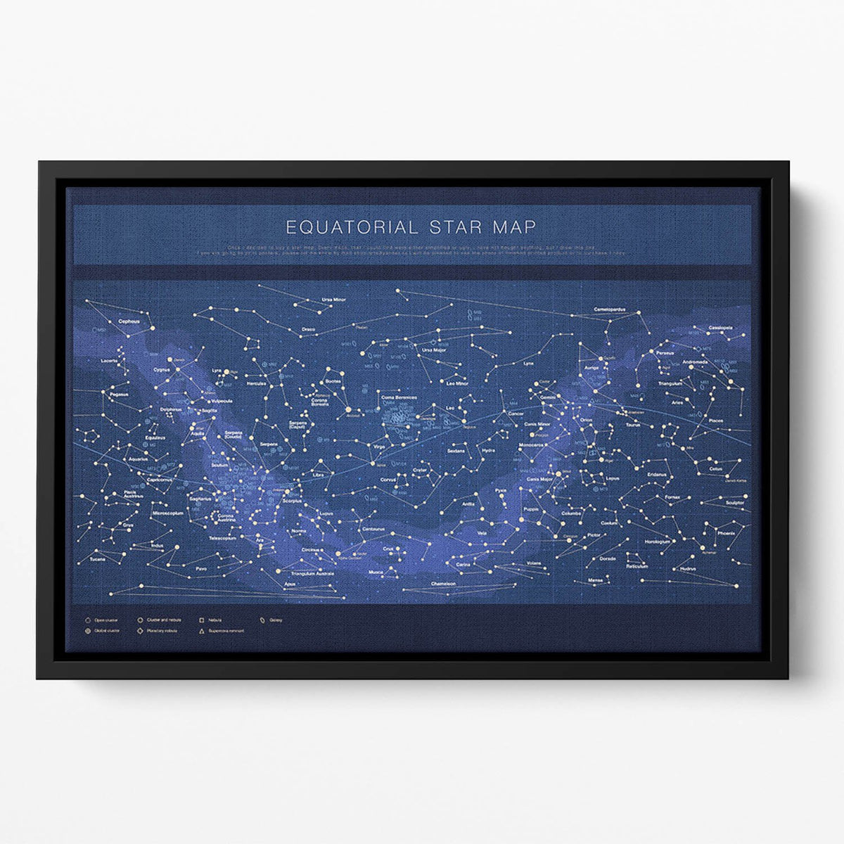 High detailed star map with names of stars contellations Floating ...