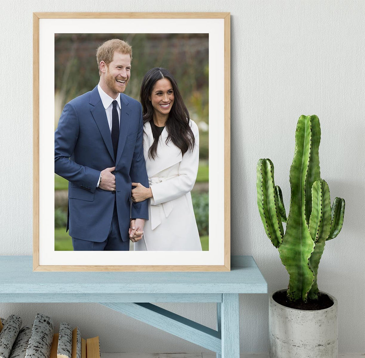 Prince Harry and fiance Meghan Markle announce their engagement Framed ...