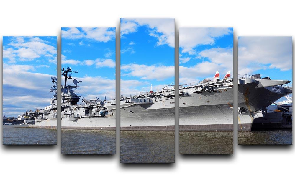 aircraft carriers built during World War II 5 Split Panel Canvas ...